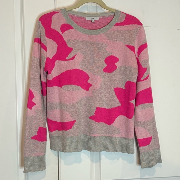 Fate | Sweaters | Fate Pink Gray Camo Crew Long Sleeve Sweater S | Poshmark